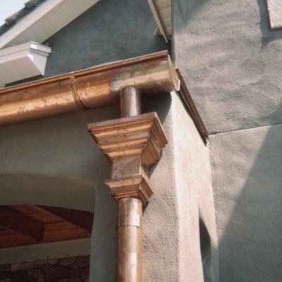 Head Lead Gutter Installs - Master Pro Rain Gutters